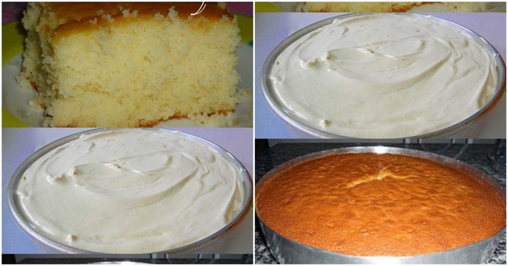 Bolo fofinho e molhado, super simples de fazer, leva apenas 5 ...